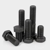 China Class 12.9 Left Hand / Reverse Threaded Hex Head Screws Extreme Strength Black Metric for sale