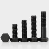 China Class 12.9 Left Hand / Reverse Threaded Hex Head Screws Extreme Strength Black Metric for sale
