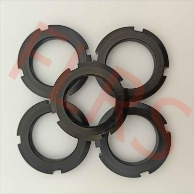 China Automotive Customized Rolling Bearing Round Lock Nut EN AW-7075 Anodized Black for sale
