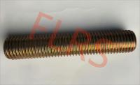 China 1 Inch x 170mm Alloy Steel A193 B7 Bichromate Coated Full Threaded Stud Bolt for Flange for sale