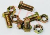 China ASME B18.2.2 Alloy Steel Hex Head Bolt A193 B7 Zinc Yellow Bichromate 1/4-4 Inch for sale