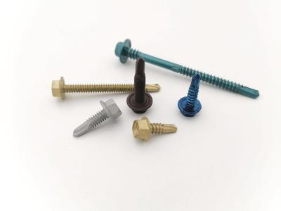 China Hex Washer Head Self Drilling Screws with Anticorrosive Coating - ST2.9 to ST6.3 Sizes, 10-300mm Lengths for sale