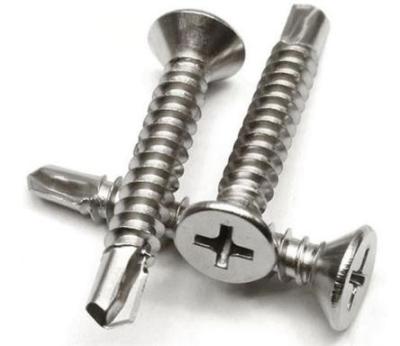 China Cross Socket Countersunk Head Self Drilling Screws for Sheet Metal - ST2.9 to ST6.3 Size, 10-300mm Length, 1022 Steel for sale