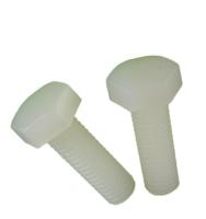China PVDF Hex Head Bolt Full Thread M2-M24 External Hex Drive Right Hand Thread 100 Pieces for sale