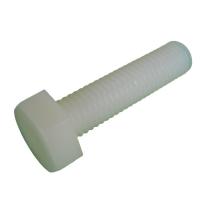 China PVDF Hex Head Bolt Full Thread M2-M24 External Hex Drive Right Hand Thread 100 Pieces for sale