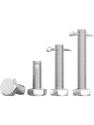 China Hexagon Head Bolts With Split Pin Hole On Shank GB /T 31.1 for sale
