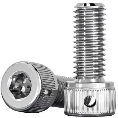China Corrosion Resistant Hex Socket Cap Head Machine Screws With Wire Holes On Head SS304 Or SS316 for sale