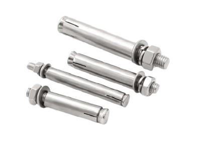 China Stainless Steel Expansion Anchor Bolt M6-M20 Wedge Sleeve A2-70 700 N/mm Tensile Strength for sale