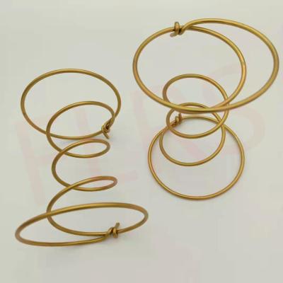China High-Temperature Gold-Plated Furniture Springs 2.0-4.1mm Wire Diameter 80-130mm OD for Sofa Cushions for sale