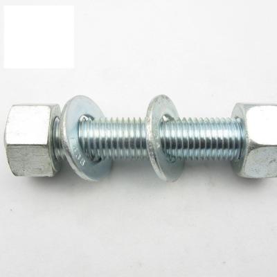 China M2-M72 Metric Fully Threaded Rod Stud with Heavy Hex Nuts and Washers - Zinc Plated for Corrosion Resistance for sale
