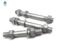 China Hot-Dipped Galvanized Double-Ended Stud Bolts M2-M56 with Nuts & Washers for Photovoltaic Systems for sale