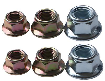 China Fine Thread Hex Flange Nut ISO7044 Carbon Steel M5-M20 for Industrial Fastening for sale