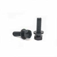 China GR.10.9 Black Surface Hexagon Head Bolts and Plain Washers Assemblies with Hex Nut Accessories M2.5-M12 Thread Size for sale