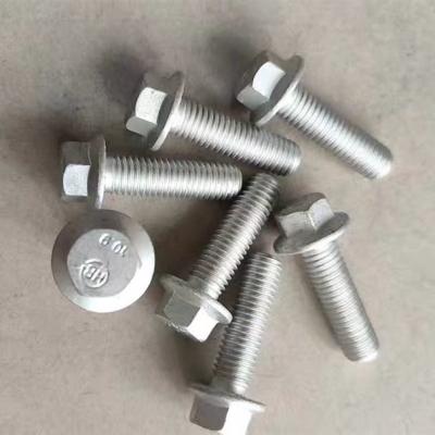 China Dacromet Hex Flange Head Bolt Grade 10.9 UNC Thread M3-M36 Carbon Steel for sale