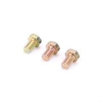 China Galvanized Carbon Steel M4-M8 Cross Socket Hex Head Bolts with Indentation GB29.2 UNC Thread for sale