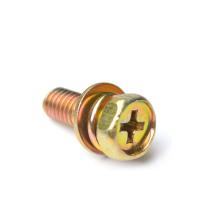 China Carbon Steel Gr. 4.8 Hexagon Head Bolt M4-M8 Zinc Plated with Spring Washer for Construction for sale