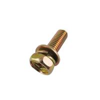 China Carbon Steel Gr. 4.8 Hexagon Head Bolt M4-M8 Zinc Plated with Spring Washer for Construction for sale