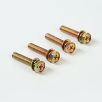 China Carbon Steel Gr. 4.8 Hexagon Head Bolt M4-M8 Zinc Plated with Spring Washer for Construction for sale