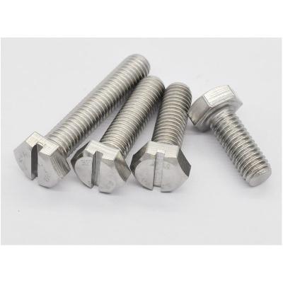 China Stainless Steel GB/T 29.1 Hex Bolt with Slot on Head M12 x 1.75 for sale
