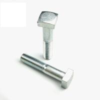 China Plated Finish Metric Coarse Thread Square Head Mechanical Bolts with Chamfer on the Four Angles for sale