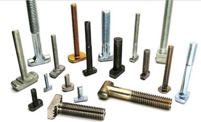 China Nonstandard Steel T Bolts with Different Materials，Sizes and Coating  as Customers  Need for sale