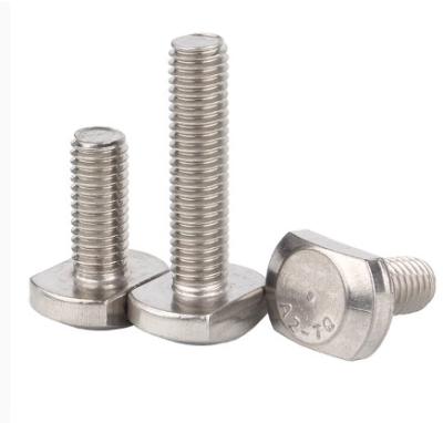 China GB37 Stainless Steel 304/316 T-Bolts M8-M48 for T-Shaped Channel Photovoltaic Clamp Screws for sale