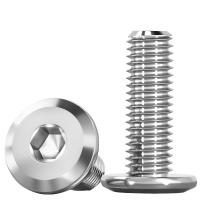 China Hexagon Socket Large Flat Round Head Screws 12.9 Grade High Strength M5 M6 M8 Stainless Steel for sale