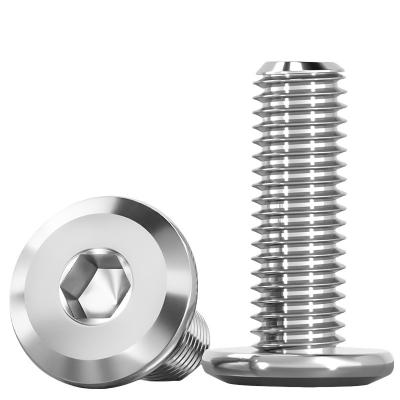 China Hexagon Socket Large Flat Round Head Screws 12.9 Grade High Strength M5 M6 M8 Stainless Steel for sale