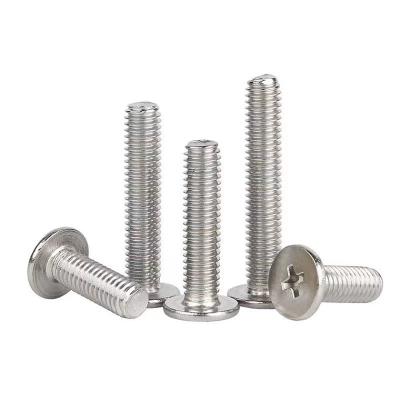 China Cross Recessed Large Flat Round Head CM Screws M3 M4 M5 M6 Stainless Steel 12.9 Grade for sale