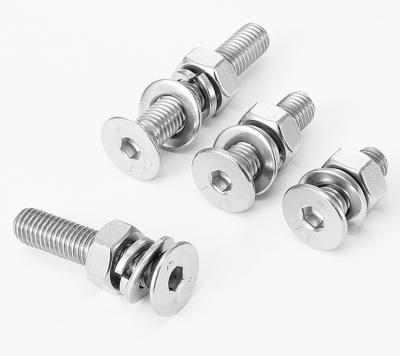 China Hex Socket Countersunk Head Machine Screw M3-M8 Stainless Steel A2-70 DIN7991 Assembly for sale