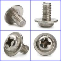 China Stainless Steel DIN967 Cross Recessed Pan Head Screws with Collar M3 to M8 Grade A2 A4 for sale