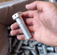 China Grade 8.8 Hex Head Bolt with Hole GB32.1 Dacromet Coated Carbon Steel M6 to M20 for sale