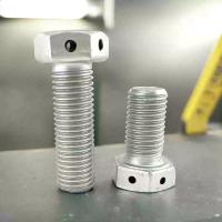 China Grade 8.8 Hex Head Bolt with Hole GB32.1 Dacromet Coated Carbon Steel M6 to M20 for sale