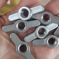 China SS303 Two-Lug Flange Nut 3/8-24UNF-2B Tool-Free Manual Operation Custom Mold Forming for sale