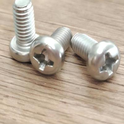 China Stainless Steel Phillips Round Head Screw M4x8mm for Electronics and Food Machinery for sale