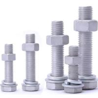 China Ultra High Corrosion Resistance Hot-Dip Galvanized Hex Head Bolts with Plain Washers，Spring Washers and Hex Nut Used for Photovoltaic, Wind,  Ultra for sale