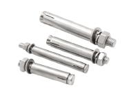 China Stainless Steel 304 Wedge Sleeve Expansion Anchor Bolts M6-M20 Mechanical Fasteners With Half Thread for sale
