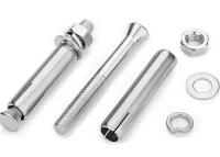 China Stainless Steel 304 Wedge Sleeve Expansion Anchor Bolts M6-M20 Mechanical Fasteners With Half Thread for sale
