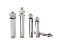China Stainless Steel 304 Wedge Sleeve Expansion Anchor Bolts M6-M20 Mechanical Fasteners With Half Thread for sale