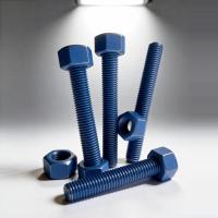China Teflon PTFE Anti-Corrosion Coated L7M Alloy Steel Full Thread Hex Head Bolt-and-Nut Assembly for sale