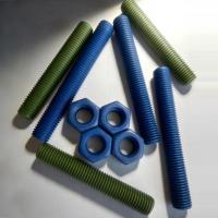 China Teflon PTFE Anti-Corrosion Coated L7M Alloy Steel Full Thread Hex Head Bolt-and-Nut Assembly for sale