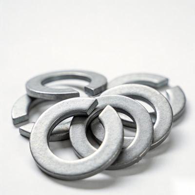 China Hot-Dip Galvanized Anti-Rust Split Lock Washers Spring Steel M3 M36 ASME B18.21.1 for sale