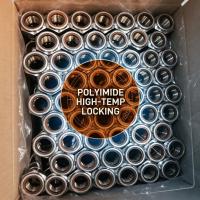 China Hexagon Lock Nut Dark Brown Polyimide Resin 1/4