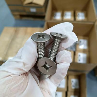 China ASME B18.6.3 Cross Recessed Countersunk Flat Head Screw Monel 400 5/8