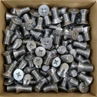 China 5/8-11 UNC-2A x 1 Inch Cross Recessed Countersunk Screw Monel 400 ASME B18.6.3 Fastener for sale