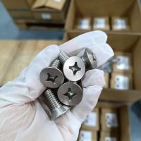 China Cross Recessed Countersunk Flat Head Screw Monel 400 5/8-11 UNC-2A x 1 Inch ASME B18.6.3 for sale
