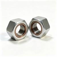 China Monel 400 Hexagon Lock Nut Vespel Insert High Temperature Corrosion Resistant Marine Grade for sale