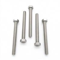 China DIN933 Stainless Steel 304 Passivated Hex Head Bolt M3-M72 Size Range 6mm-600mm Length for sale
