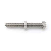 China DIN933 Stainless Steel 304 Passivated Hex Head Bolt M3-M72 Size Range 6mm-600mm Length for sale