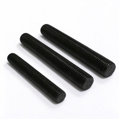 China M4 to M48 Carbon Steel Double Ended Bolt Threaded Rod with Black Finish - 50pcs MOQ, 100 Tons Monthly Capacity for sale